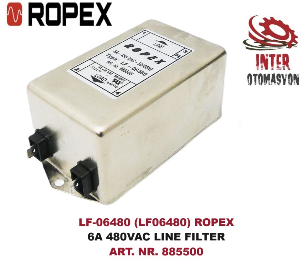 LF-06480 (LF06480) ROPEX 6A 480VAC LINE FILTER ART. NR. 885500 ...