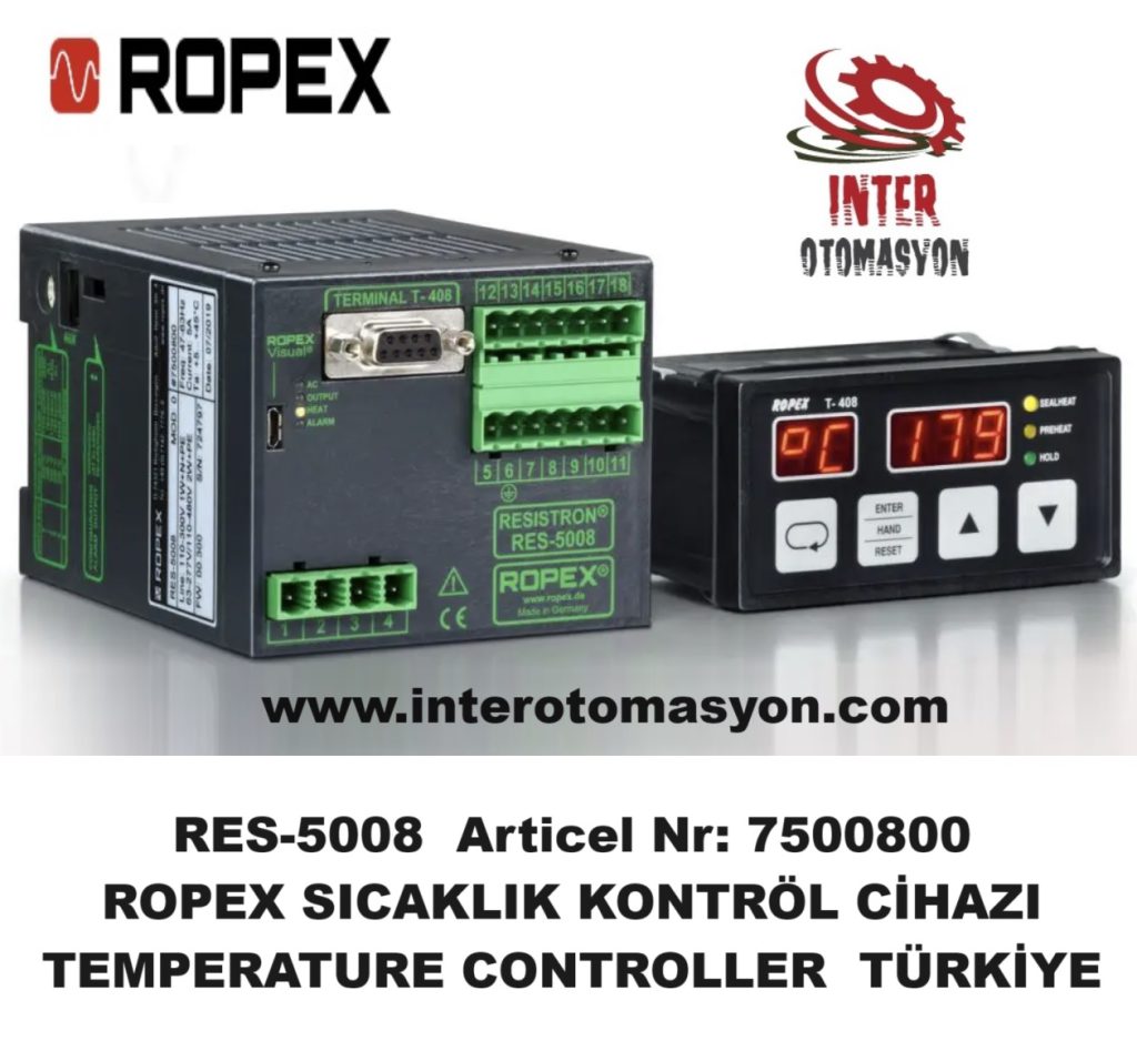 RES-5008 ROPEX SICAKLIK KONTRÖL CİHAZI / TEMPERATURE CONTROLLER art ...