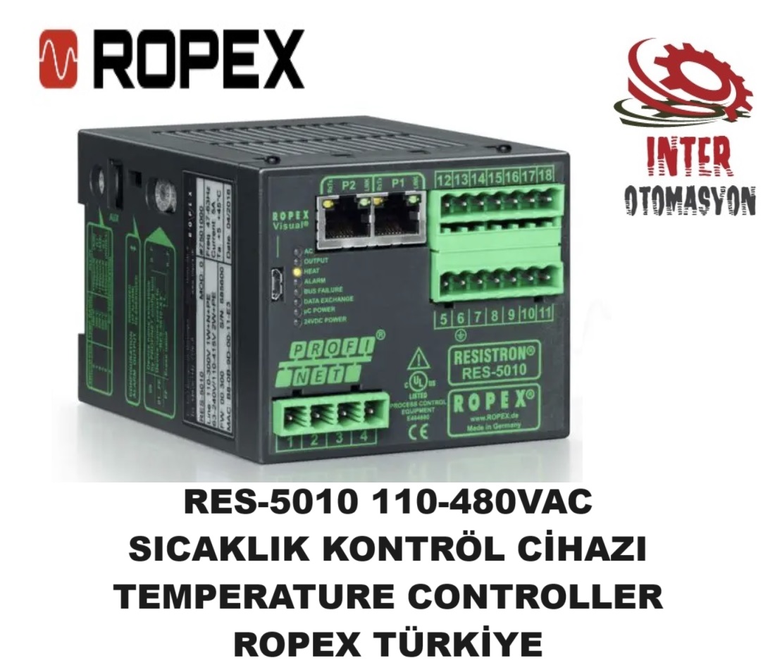 RES-5010 110-480VAC ROPEX SICAKLIK KONTRÖL CİHAZI TEMPERATURE ...