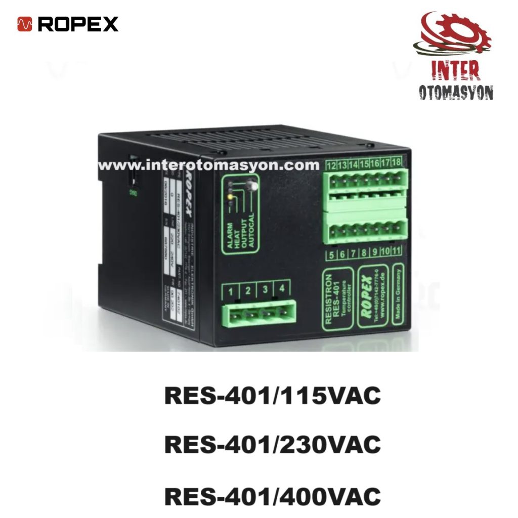 RES-401 115VAC / 230VAC / 400VAC ROPEX SICAKLIK KONTRÖL CİHAZI ...