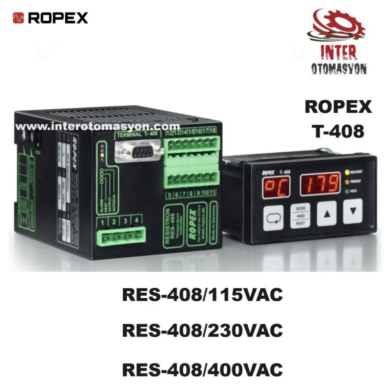 RES-408 115VAC / 230VAC / 400VAC ROPEX SICAKLIK KONTRÖL CİHAZI ...